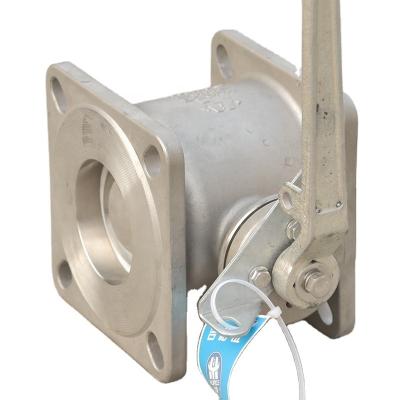 China 1.6Mpa Nominal Pressure Stainless Steel Square Ball Valve for Oil Tank Truck Accessories 4 Inch Square Flange Shape for sale