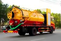 China Special Vehicle 15000L High Pressure Flusher Cleaning Vacuum Suction Truck with Diesel Fuel Type 190HP for sale