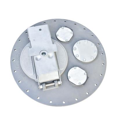 China Professional Customized 560mm and 580mm Round Aluminum Fuel Tank Manhole Cover for Optimal Performance in Any Climate for sale