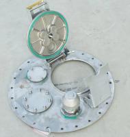 China Stainless Steel Manhole Cover for Fuel Tanker Trailer Design Tempreture -20° - 70° Flow Rate for sale