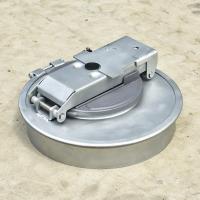 China Easy-to-Install Carbon Steel 16 Inch Clamp Manhole Cover for Tank Truck for sale