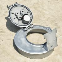 China Easy-to-Install Carbon Steel 16 Inch Clamp Manhole Cover for Tank Truck for sale