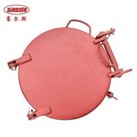 China Carbon Steel One-button Quick Opening Manhole Cover with Design Temperature -20- 140 and Modified Rubber Seal Material for sale