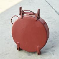China Carbon Steel One-button Quick Opening Manhole Cover with Design Temperature -20- 140 and Modified Rubber Seal Material for sale