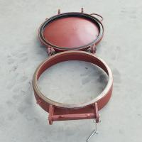 China Carbon Steel One-button Quick Opening Manhole Cover with Design Temperature -20- 140 and Modified Rubber Seal Material for sale