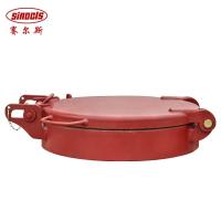 China Carbon Steel One-button Quick Opening Manhole Cover with Design Temperature -20- 140 and Modified Rubber Seal Material for sale