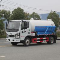 China Gasoline Fuel Type Sanitation Cleaning Truck Waste Management Sewage Suction Truck for sale