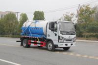 China Gasoline Fuel Type Sanitation Cleaning Truck Waste Management Sewage Suction Truck for sale