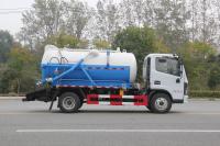 China Gasoline Fuel Type Sanitation Cleaning Truck Waste Management Sewage Suction Truck for sale