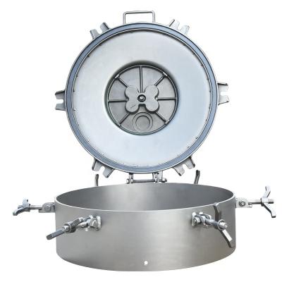 China Stainless Steel Six Claw Quick Opening Explosion proof Manhole Cover With Modified Rubber / Nitrile Rubber Seal for sale