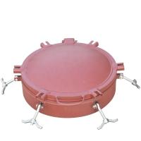 China Corrosion Resistant DN500 Carbon Steel Quick Opening Manhole Cover For 90% Concentrated Sulfuric Acid for sale