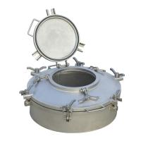 China DN500 Stainless Steel Quick Opening Manhole Cover with -40- 140 Design Temperature and Design for sale