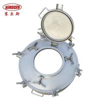 China DN500 Stainless Steel Quick Opening Manhole Cover with -40- 140 Design Temperature and Design for sale
