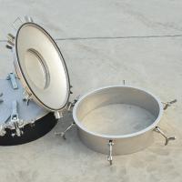 China DN500 Stainless Steel Quick Opening Manhole Cover with -40- 140 Design Temperature and Design for sale