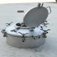 China DN500 Stainless Steel Quick Opening Manhole Cover with -40- 140 Design Temperature and Design for sale