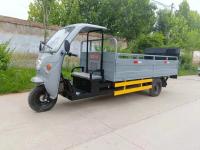 China Pure Electric Sanitation Tricycle 800kg Payload Six Barrel Tailboard Tricycle for sale