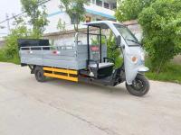 China Pure Electric Sanitation Tricycle 800kg Payload Six Barrel Tailboard Tricycle for sale