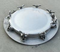 China Breath and Emergency Discharge Air Stainless Steel 304 Manhole Cover for Tank Container OIL TANK TRUCK for sale