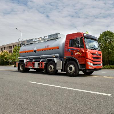 China 2 Passenger FAW 6*2 Corrosive Tank Truck L4BH Design Code 14.5m3 Capacity for sale