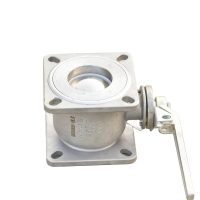 China Straight Through Square Stainless Steel Ball Valve for Tank Truck Mannual Operation Working Voltage for sale