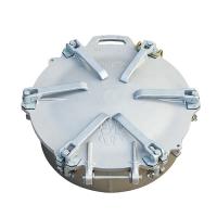 China Aluminum Alloy Six Claw Quick Open Stainless Steel Manhole Cover With Modified Rubber Seal Material for sale