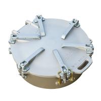 China Aluminum Alloy Six Claw Quick Open Stainless Steel Manhole Cover With Modified Rubber Seal Material for sale