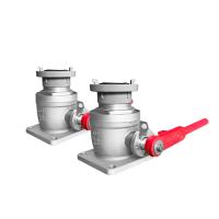 China Waterwheel Systems Square Ball Valve 2 Nozzle Free -20℃ - 150℃ Ambient Temperature for sale