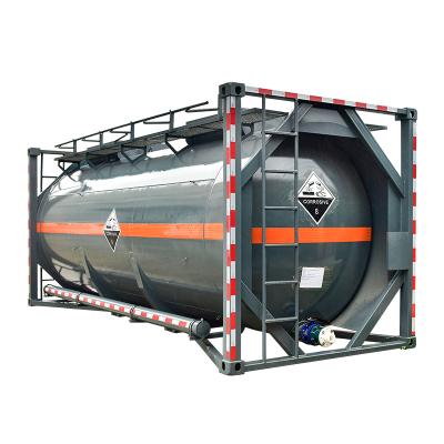 China Standard 20 Foot Stainless Steel Tank Container For Corrosive Material Transportation for sale