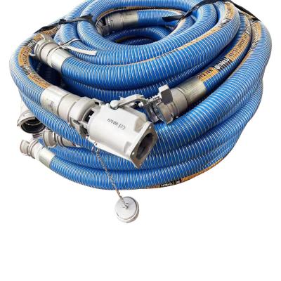 China 5m High Pressure Heat Resistant DN50 Composite Hose for Low Pressure Source Oil Depot Chemical Plant Tanker Loading Unloading for sale