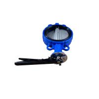 China Robust Large Handle Clamp Type Butterfly Valve Manual Soft Seal Clamp Butterfly Valve Steel for sale
