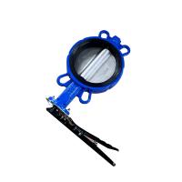 China Robust Large Handle Clamp Type Butterfly Valve Manual Soft Seal Clamp Butterfly Valve Steel for sale