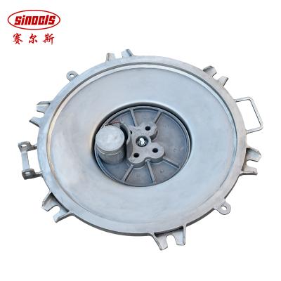 China Light Fuel Oil Applicable Stainless Steel Six-claw Explosion-proof Quick Opening Manhole Cover With Flange for Tank for sale