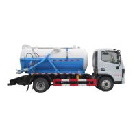 China Sewage Suction Truck Tank Semi Trailer with 115 Horsepower Angle Adjustable Material Arm and Self-Dump Function for sale