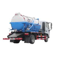 China Sewage Suction Truck Tank Semi Trailer with 115 Horsepower Angle Adjustable Material Arm and Self-Dump Function for sale