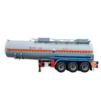 China Q235 Carbon Steel 36000-50000 Liters Leaf Spring Suspension Tank Semi Trailer Fuel Oil Transport for sale