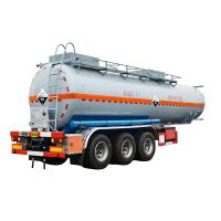 China Q235 Carbon Steel 36000-50000 Liters Leaf Spring Suspension Tank Semi Trailer Fuel Oil Transport for sale