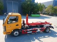 China Detachable Compartment Garbage Truck with 3600*1800*820mm Loading Compartment Q235B Carbon Steel Construction and Hook Arm System for sale