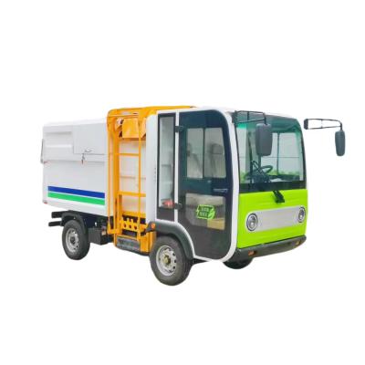 China Electric Small Garbage Truck Trash Dumper Side Mounted Mini Cheap Price City Wast Collector Vehicle for sale