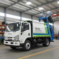 China Isuzu Factory Wholesale Diesel Garbage Truck Rear Loader 8cbm 9cbm 10cbm New Compactor EURO 5 Emission in Stock for sale