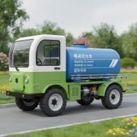 China Electric Four-wheeled Sprinkler Truck 301-400km Range 50-100KW Motor Power 50-70kWh Battery 300-400Nm Torque Small Gardening for sale