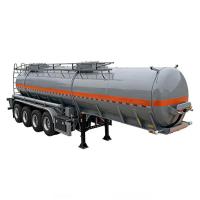 China Euro 4 Diesel 3 Axles Corrosion Resistant Chemical Liquid Tank Semi Trailer Truck Transport for sale