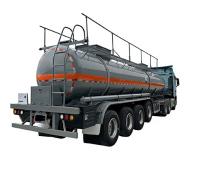 China Euro 4 Diesel 3 Axles Corrosion Resistant Chemical Liquid Tank Semi Trailer Truck Transport for sale