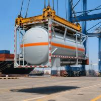 China 20ft/30ft Fuel Oil ISO Tank Container 25000-28000L Liquid Transport Tank Container for sale
