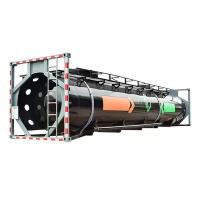 China 40ft 30000 Liters Oil Fuel ISO Tank Container for Chemical Liquid Transport for sale