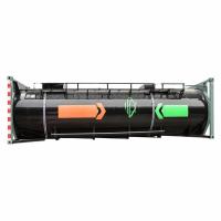 China 40ft 30000 Liters Oil Fuel ISO Tank Container for Chemical Liquid Transport for sale