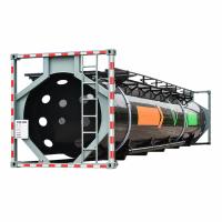 China 40ft 30000 Liters Oil Fuel ISO Tank Container for Chemical Liquid Transport for sale
