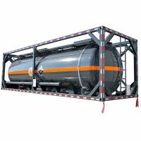 China 30FT Carbon Steel ISO Tank Container Chemical Liquid Oil Gas Transport Tank Container for sale