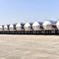 China Dual Axle 33m³-38m³ High-Tensile Carbon Steel Oil tanker Trailer for Fuel Distribution for sale