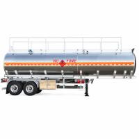China Dual Axle 33m³-38m³ High-Tensile Carbon Steel Oil tanker Trailer for Fuel Distribution for sale
