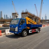 China Vehicle-Mounted Grab Sludge Dredging Tank Semi-Trailer, Q235 High-Strength Steel Structure for sale